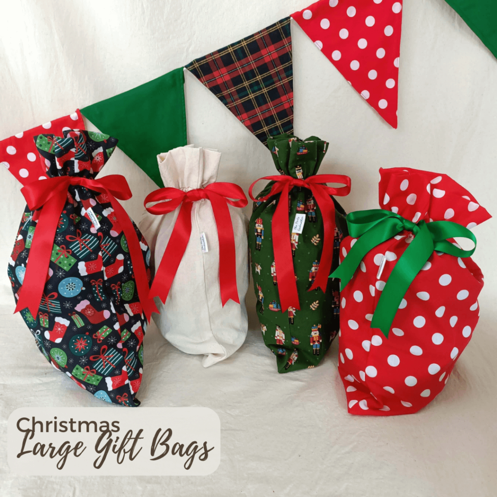Spotty Ruffle Reusable Gift Bags - The Party Godmother