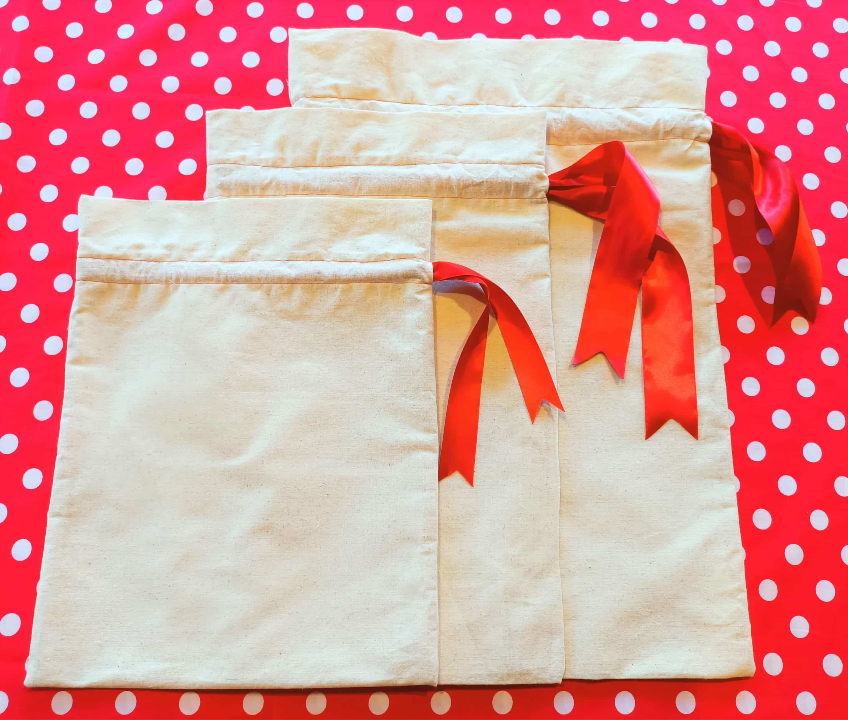 Deluxe Calico Ruffle Reusable Gift Bags - The Party Godmother